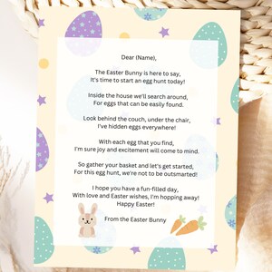 Editable Indoor Easter Egg Hunt Clues, Indoor Easter Scavenger Hunt ...