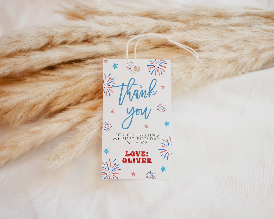 Boom Boom Baby Favor Tag, 4th of July Baby Shower Favor Tag, 4th of ...