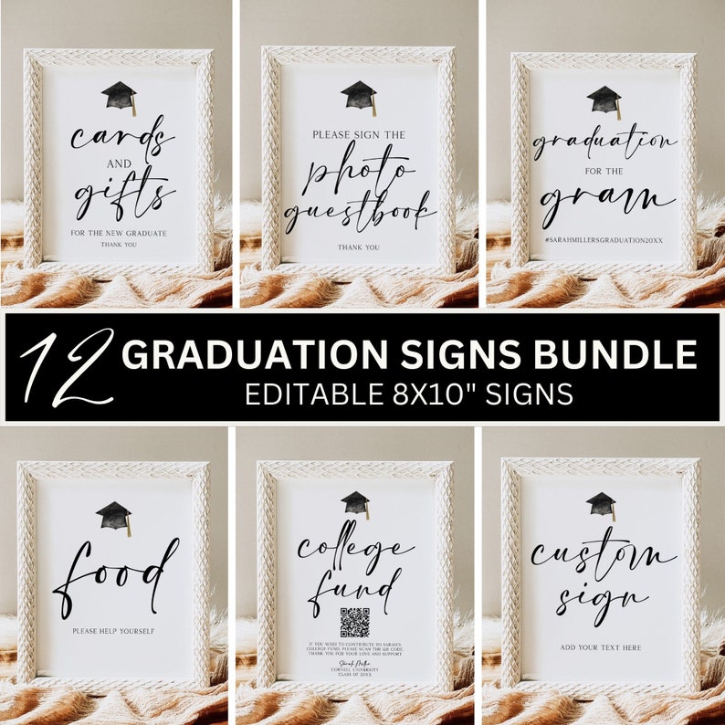 Graduation Signs Bundle, Graduation Signs, Graduation Sweet Sign ...