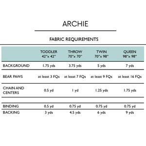 Archie Quilt Pattern - Etsy