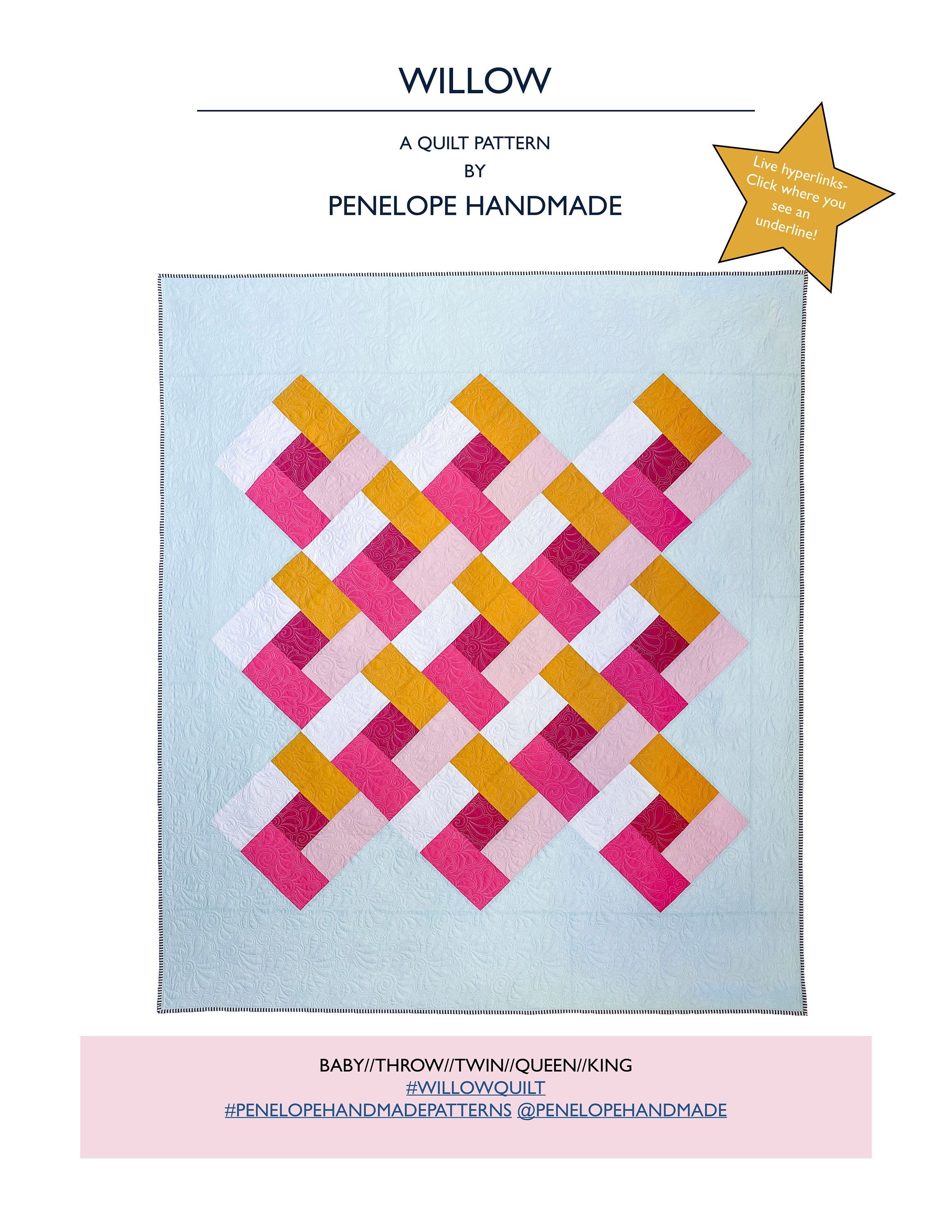 Willow Quilt Pattern - Etsy