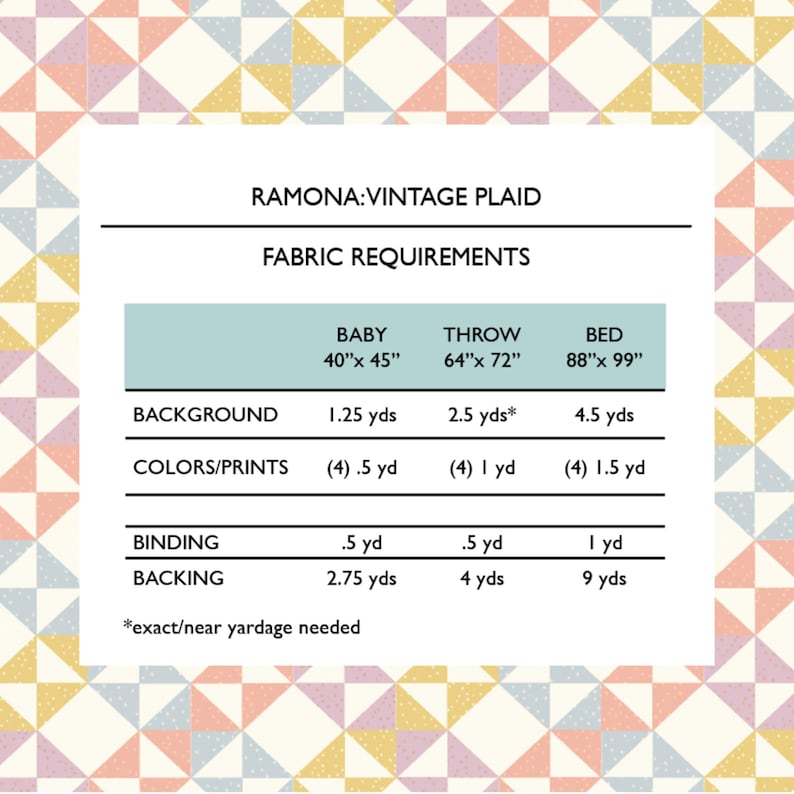 Ramona Quilt Pattern - Etsy