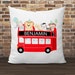 Red Bus Pillow, Red Bus Bedroom Pillow, Red Bus Bedroom Decor Pillow ...