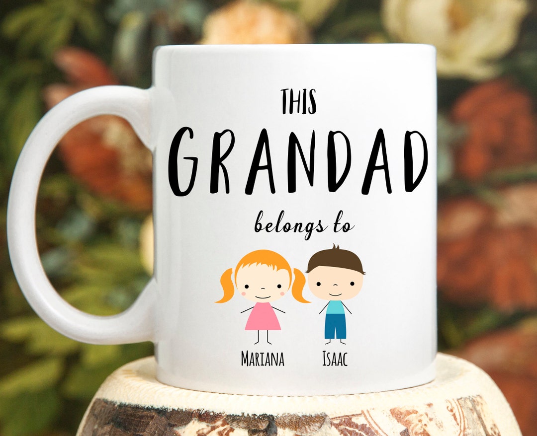 Grandad Mug, This Grandad Belongs to Mug, Gift for Grandad ...