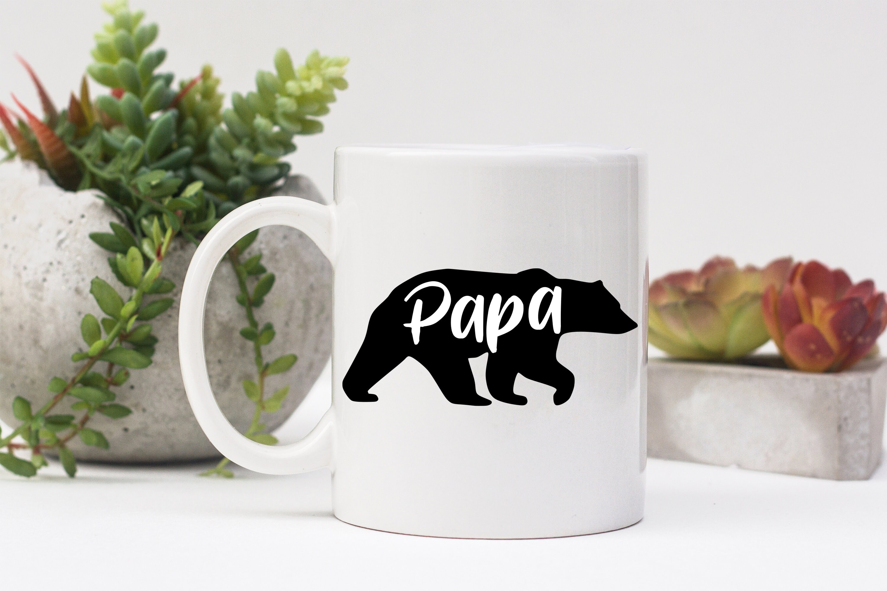 New dad mug papa bear mug gift for dad papa bear mug | Etsy