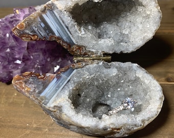 Geode ring box | Etsy