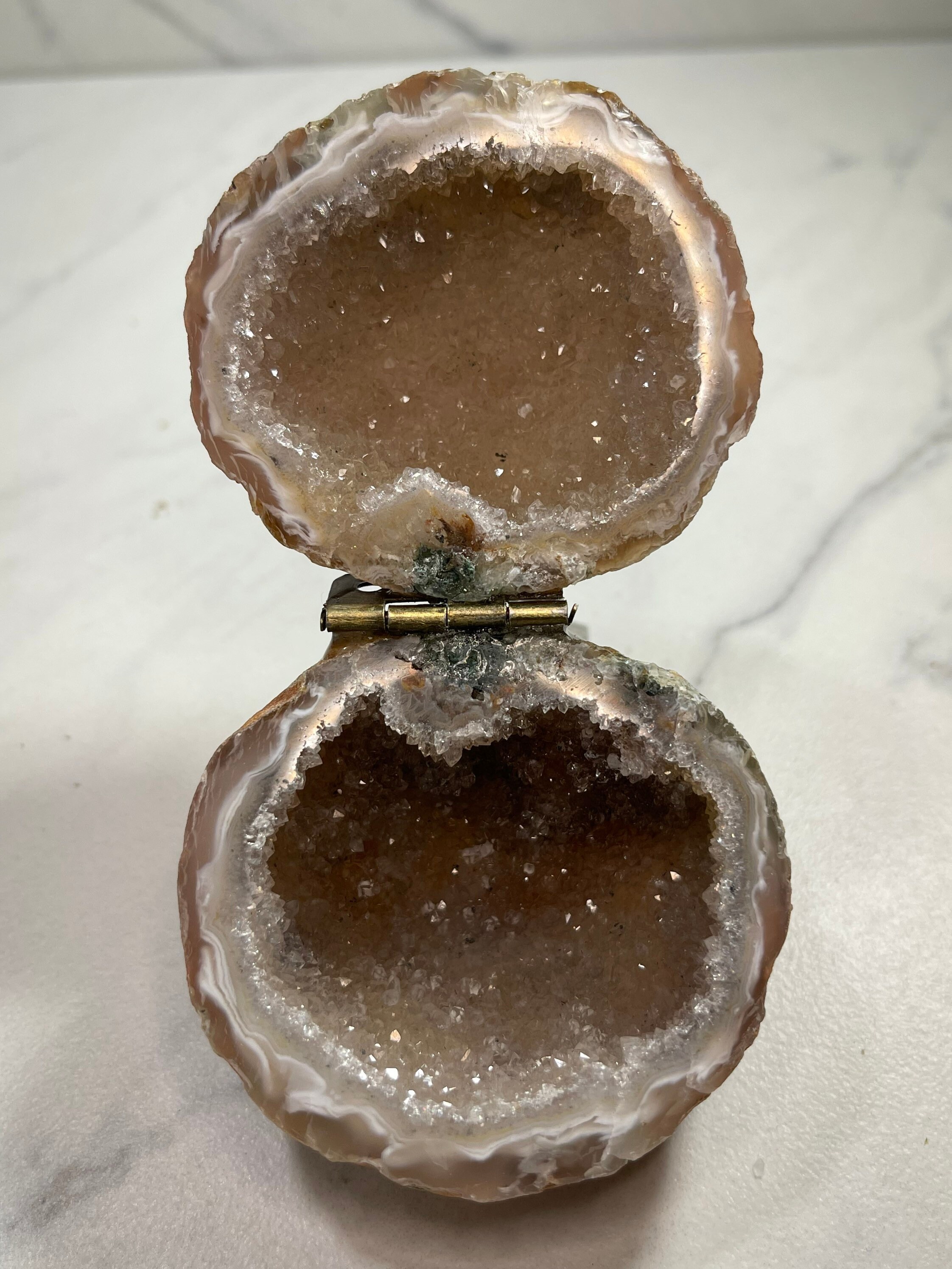 Geode ring box premium geode engagement ring box hinged | Etsy