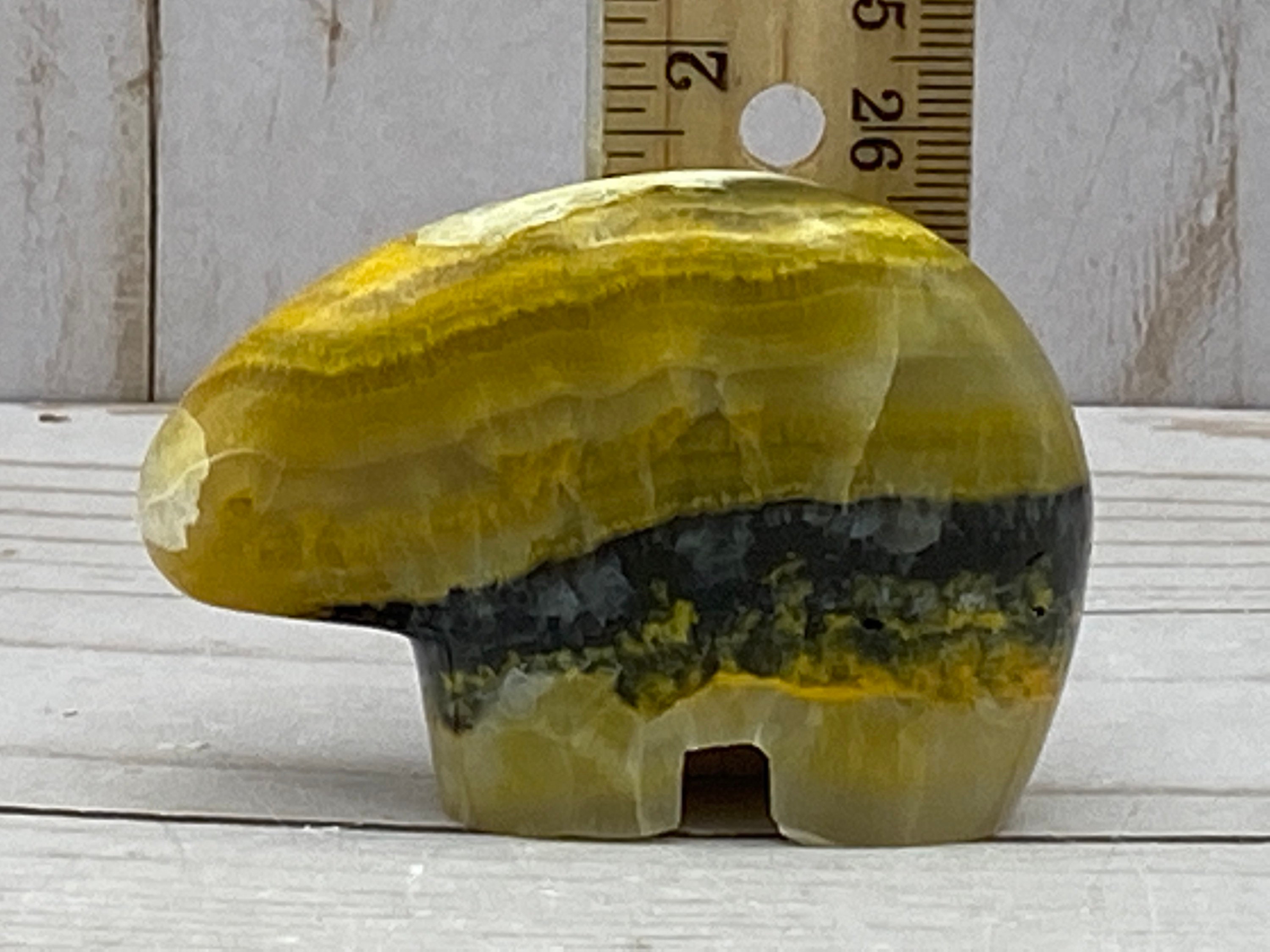 Home Décor bear fetish jasper bear carved crystal animal yellow jasper ...