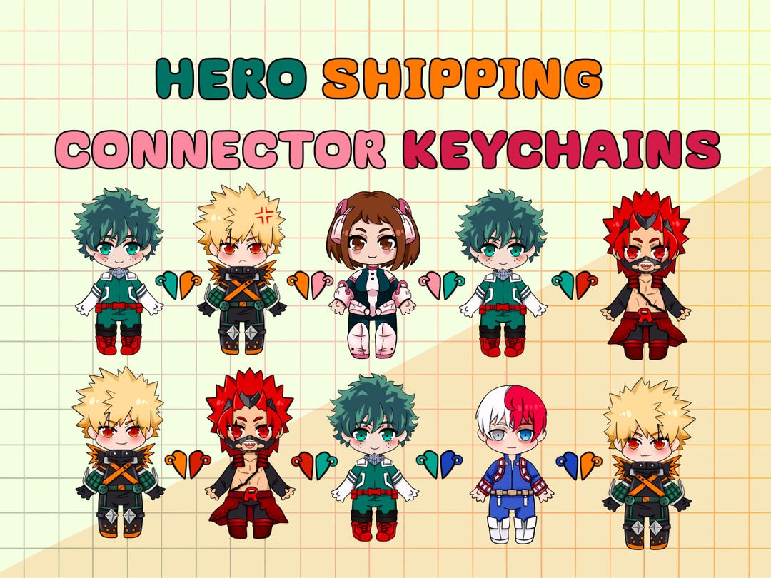 Hero Ship Magnet Keychain Bakudeku Kiribaku Tododeku Izuocha ...