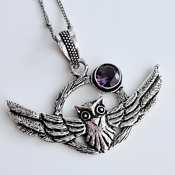 Amethyst Owl - Etsy