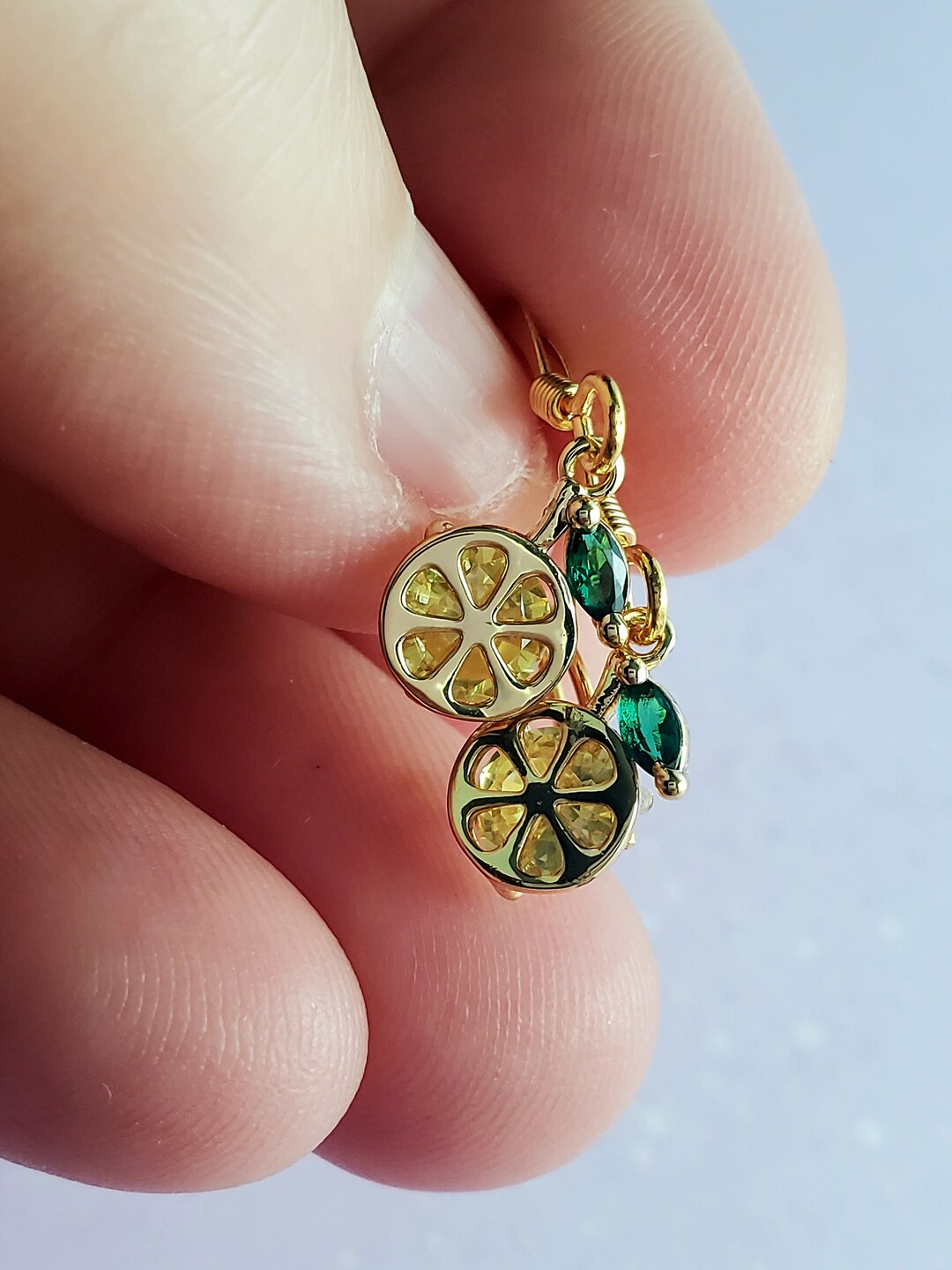 Lemon Earrings, Fruit Jewelry, Vacation Jewelry - Etsy Canada