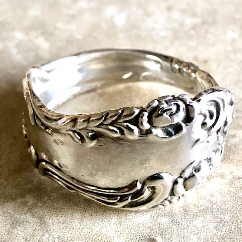 Silver Spoon Ring - Etsy