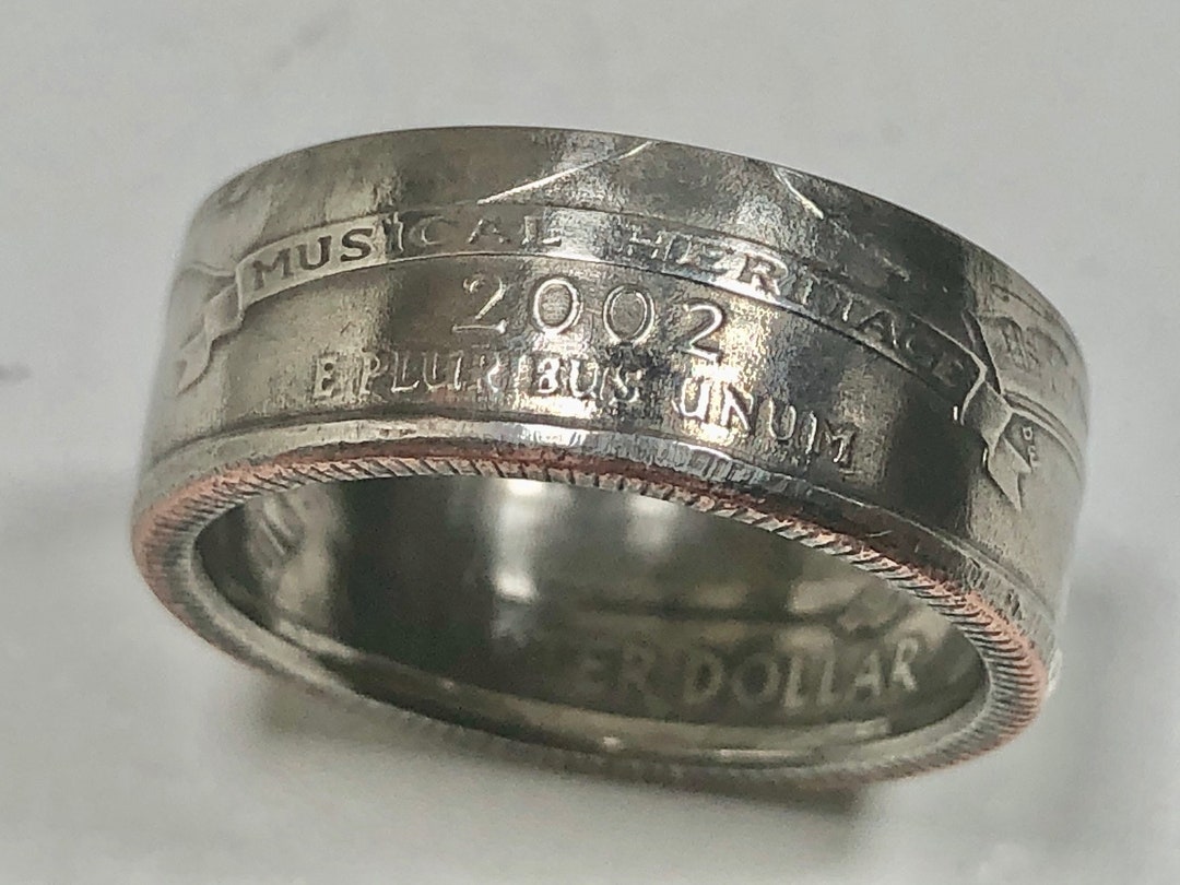 Tennessee Ring USA State Coin Ring Quarter Dollar United States of ...