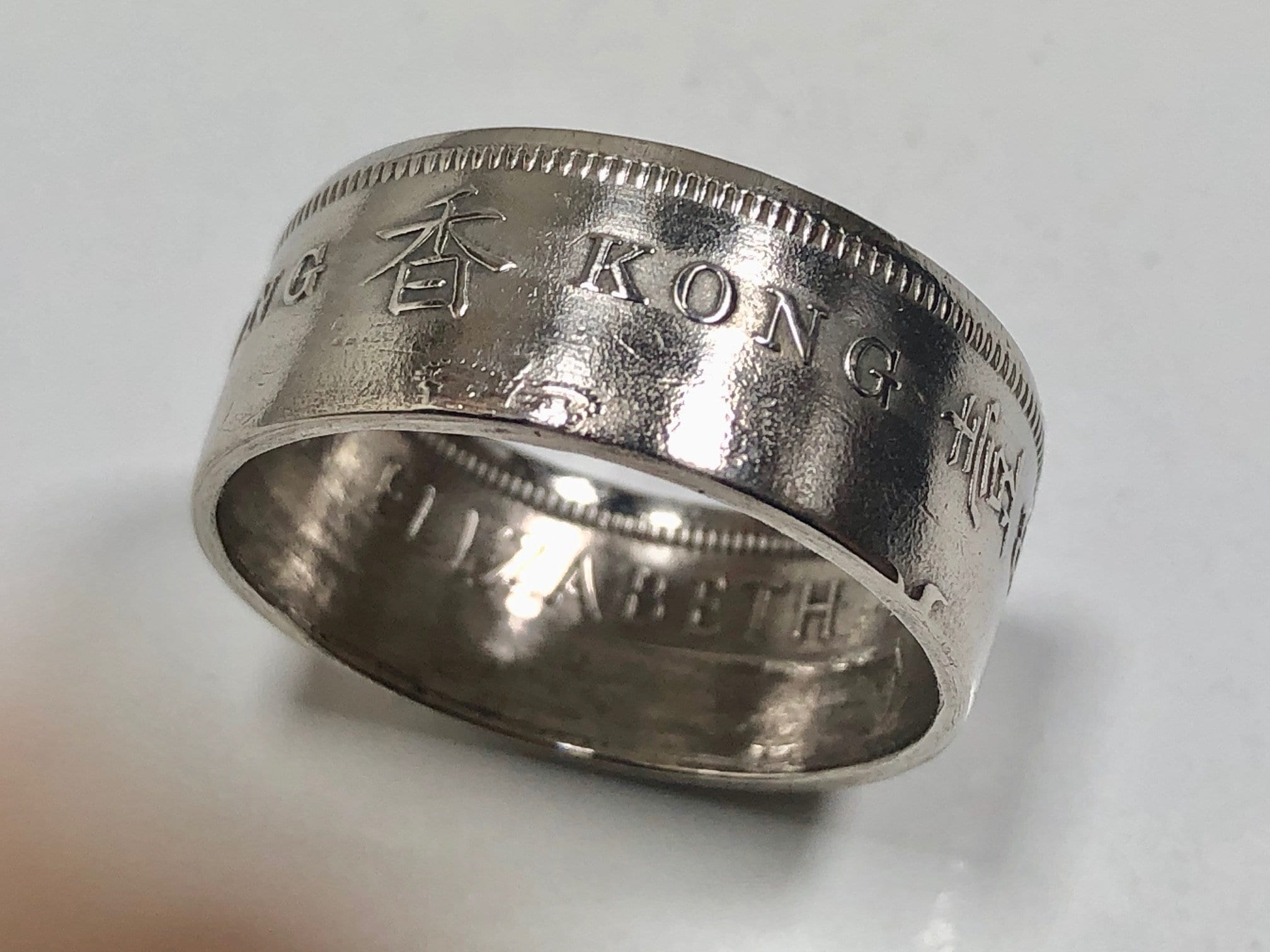 Hong Kong Coin Ring – One Dollar China Ring – Handmade Personal Jewelry ...
