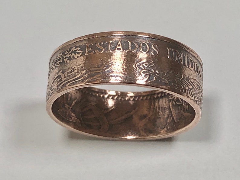 Mexico Ring 20 Centavos Mexican Coin Ring Handmade Personal Jewelry ...