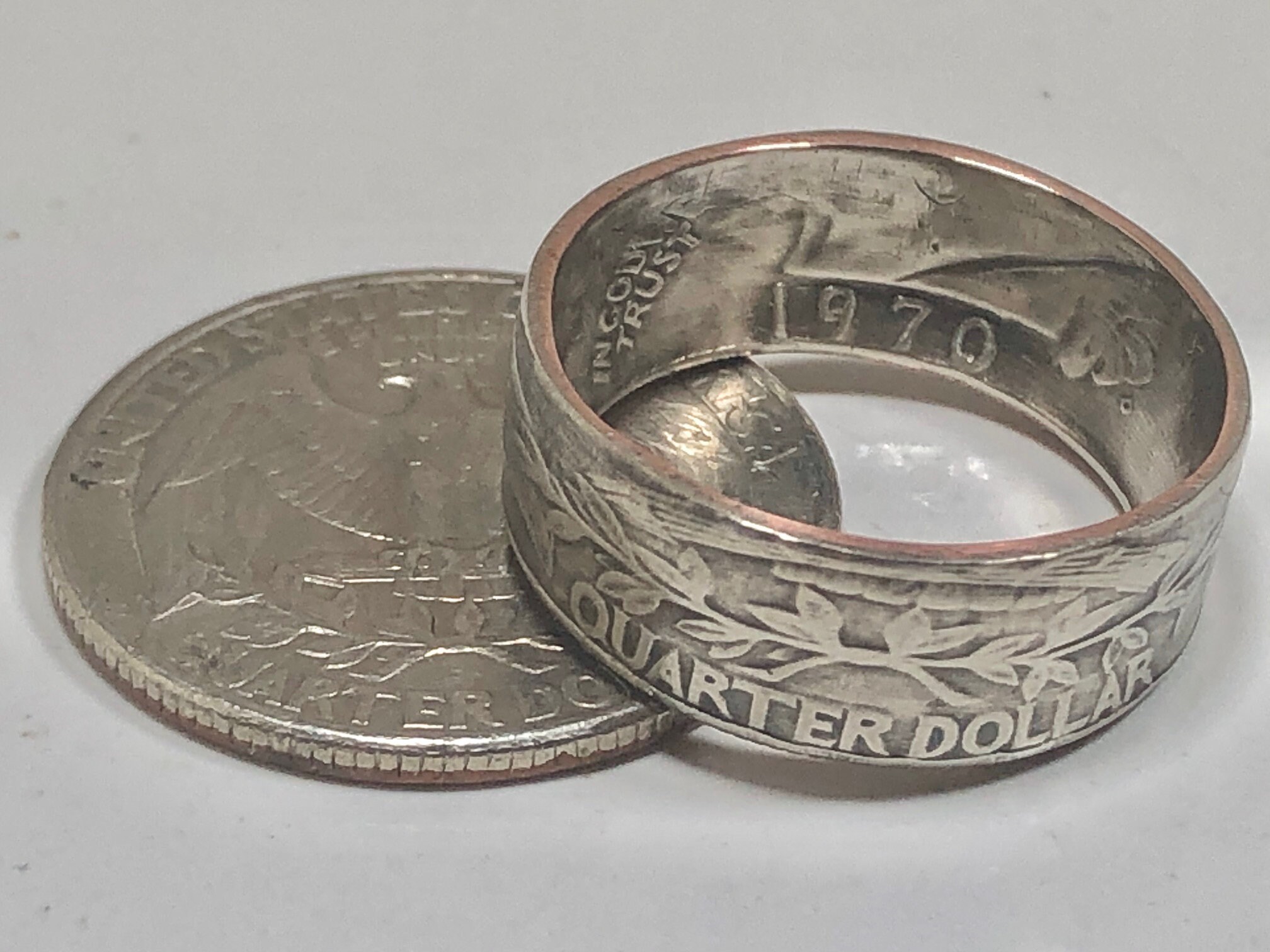 USA Ring United States Quarter Coin Ring Hand Made in Canada | Etsy