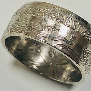 Mexico Ring One 1 Peso Mexican Coin Ring Handmade Custom Ring for Gift ...