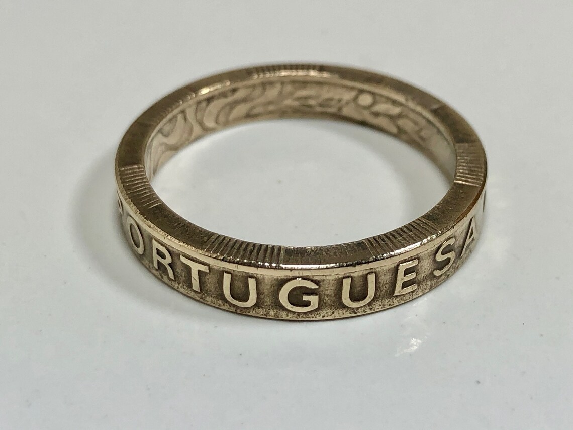 Portugal Ring Portuguese 200 Escudos Outside Disc Coin Ring | Etsy