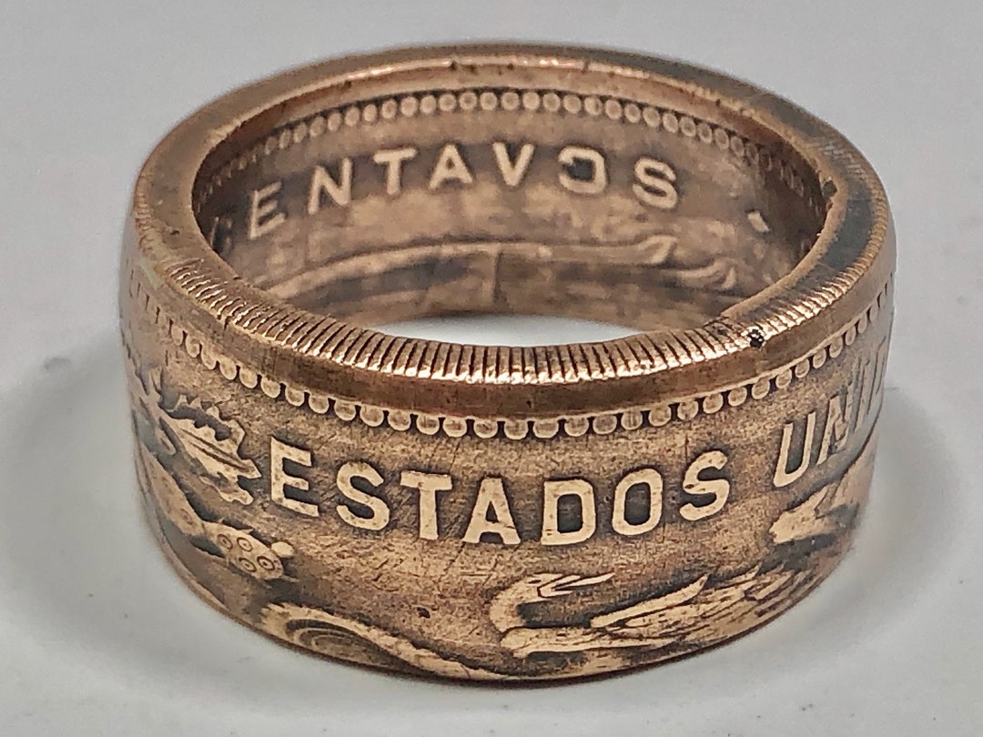 Mexico Ring 50 Estados Mexican Coin Ring Handmade Personal Jewelry Ring ...