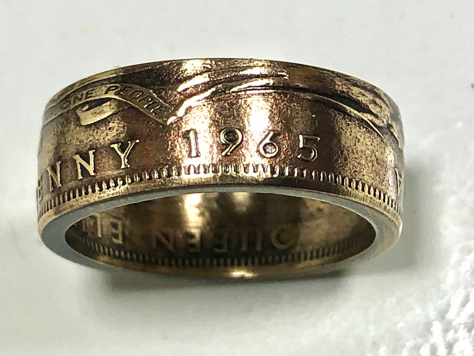 Jamaica Ring Half Penny Jamaican Coin Ring Hand Made | Etsy