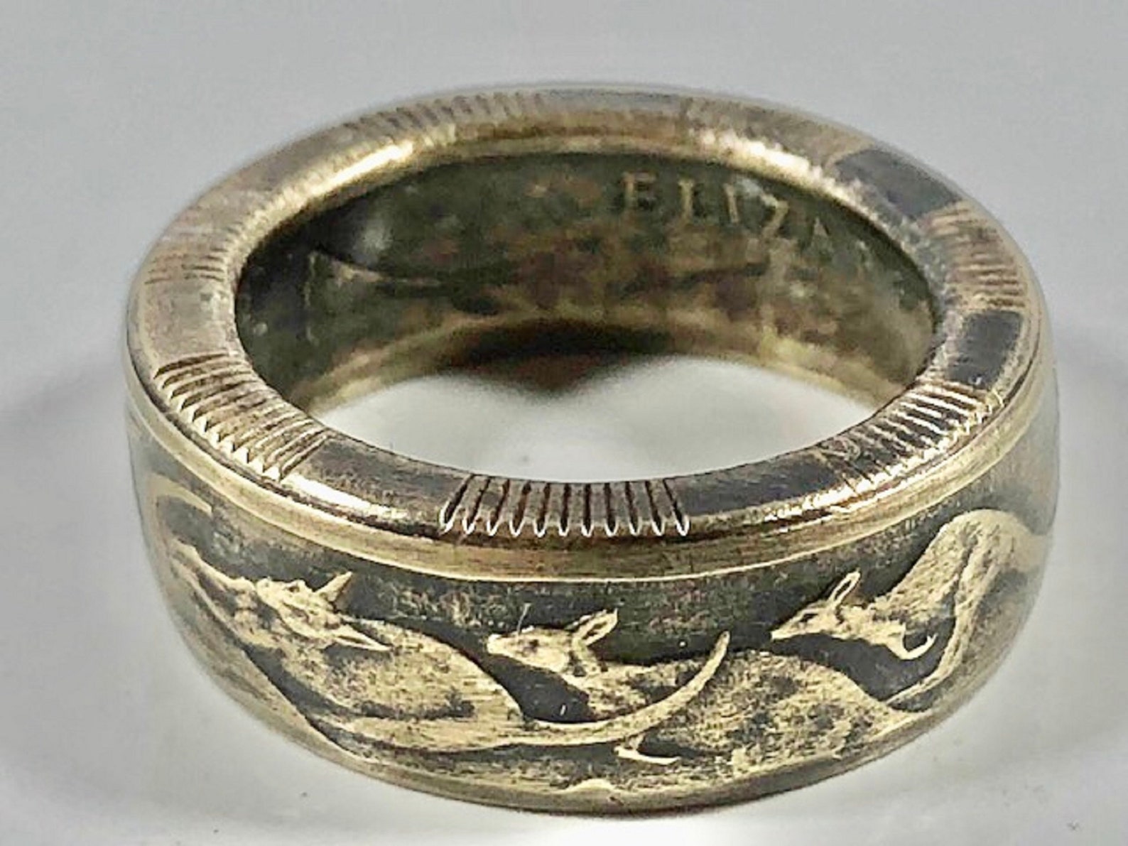 Australia Ring Dollar Australian Coin Ring Hand Made in Canada | Etsy