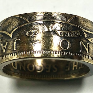 Jamaica Ring One Penny Jamaican Coin Ring Handmade Personal Jewelry ...