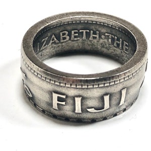 Fiji One Penny Fijian Coin Ring Handmade Personal Jewelry Ring Gift for ...