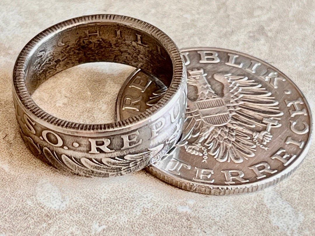 Austria Coin Ring Austrian 10 Schilling Austrian Handmade Custom Ring ...