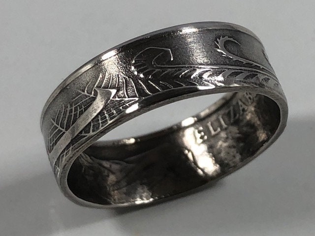 Australia Ring 10 Cents Australian Coin Ring Hand Made in | Etsy