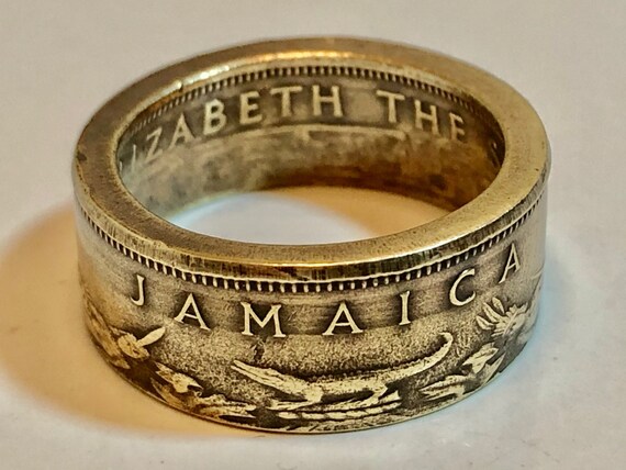 Jamaica Ring One Penny Jamaican Coin Ring Hand Made in Canada | Etsy