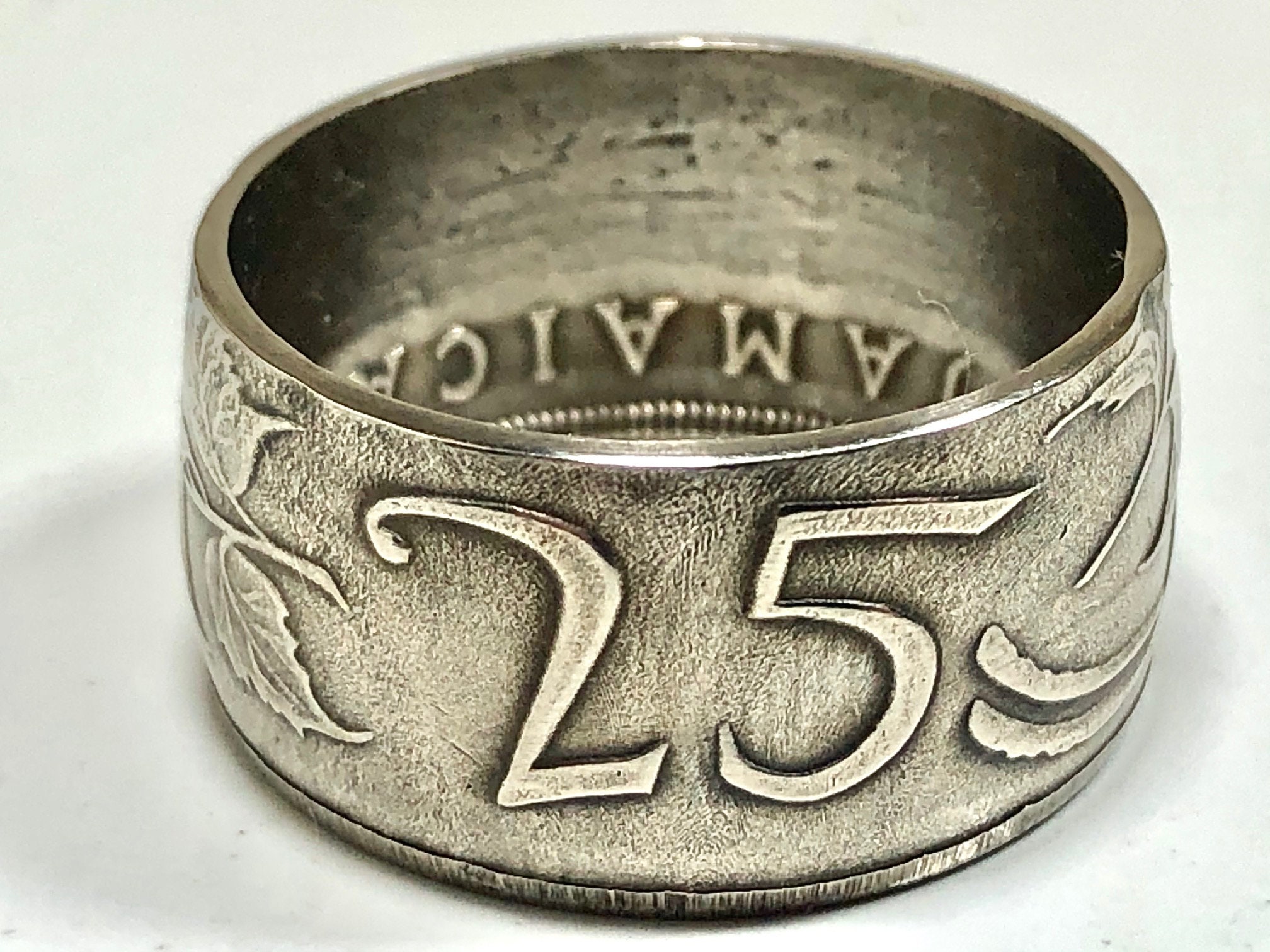 Jamaica Ring 25 Cent Jamaican Coin Ring Hand Made in Canada | Etsy