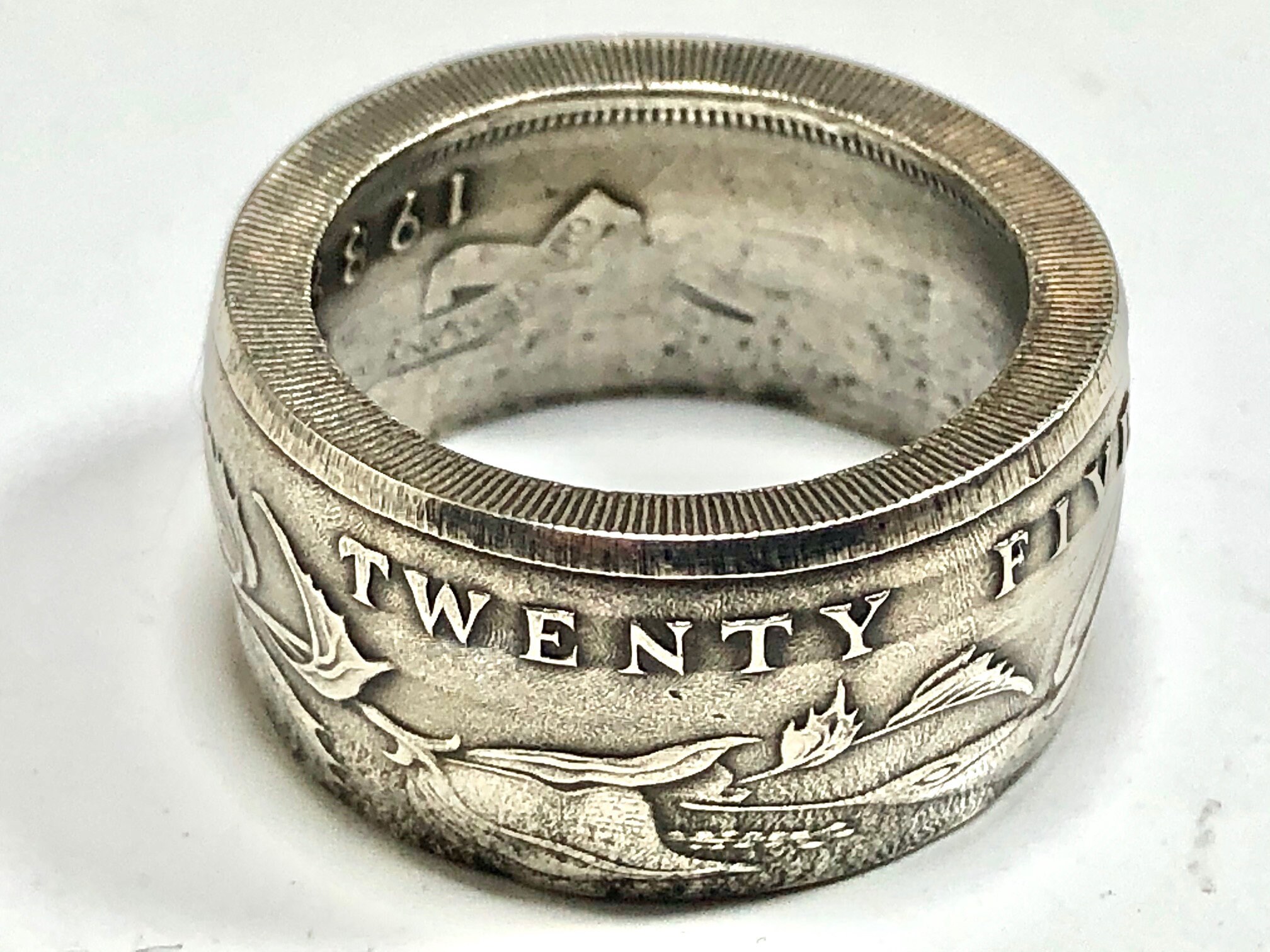 Jamaica Ring 25 Cent Jamaican Coin Ring Hand Made in Canada | Etsy