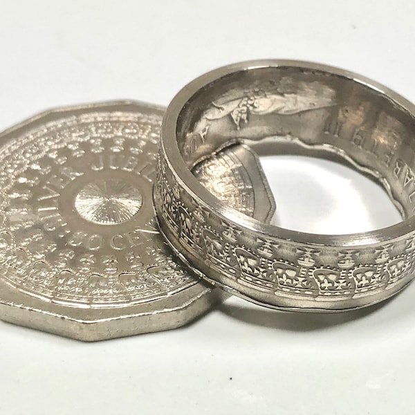 Silver Coin Ring - Etsy