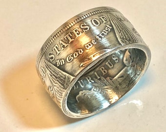 Morgan Silver Dollar Coin Ring, New Double Banding - Etsy