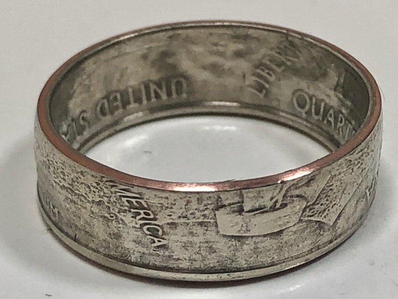 Indiana Ring State Quarter Coin Ring Hand Made | Etsy