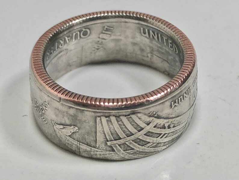 Kentucky Ring USA State Coin Ring Quarter Dollar United States of ...