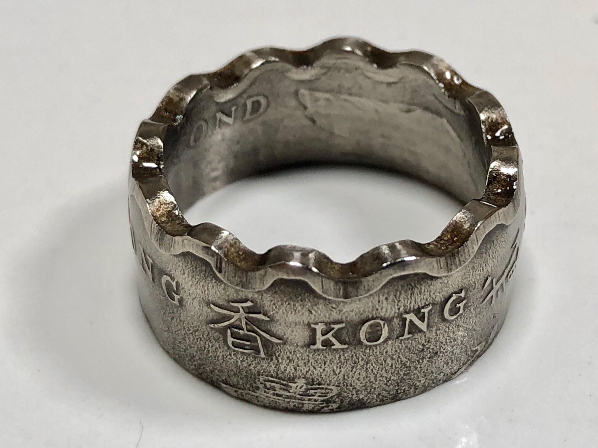 Hong Kong Ring 2 Dollar China Coin Ring Handmade Personal Jewelry Charm ...