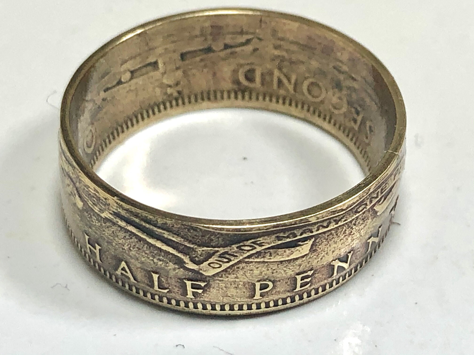 Jamaica Ring Half Penny Jamaican Coin Ring Hand Made in Canada | Etsy