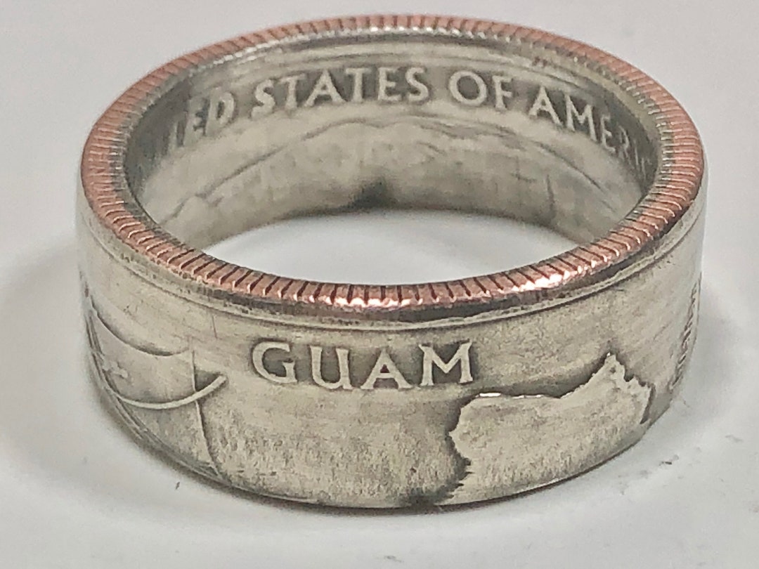 Guam Ring Quarter Coin Ring Handmade Personal Jewelry Ring Gift for ...