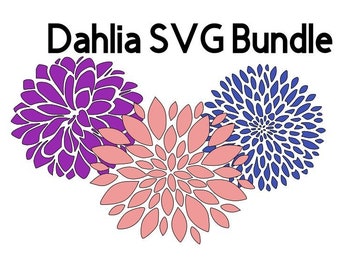 Dahlia Flower Svg | Etsy