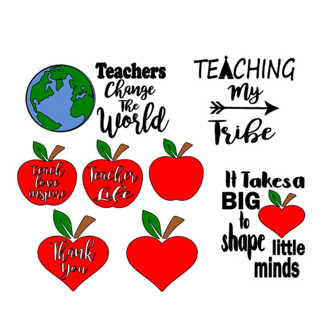 School Svg Bundle - School Svg Files for Cricut - School Supplies Svg ...