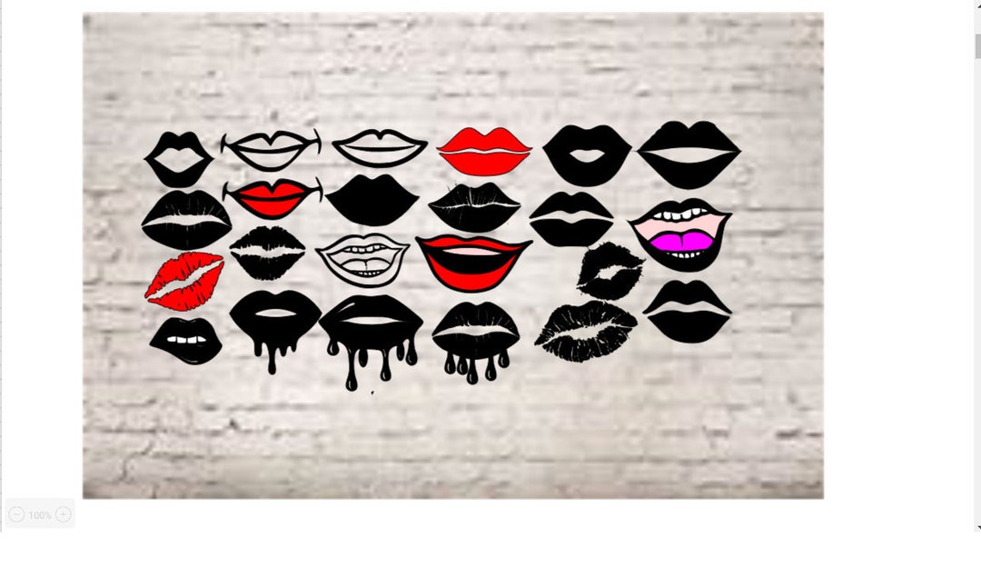 Lips Svg Files for Cricut, Dripping Lips Svg, Lips Silhouette, Lips ...