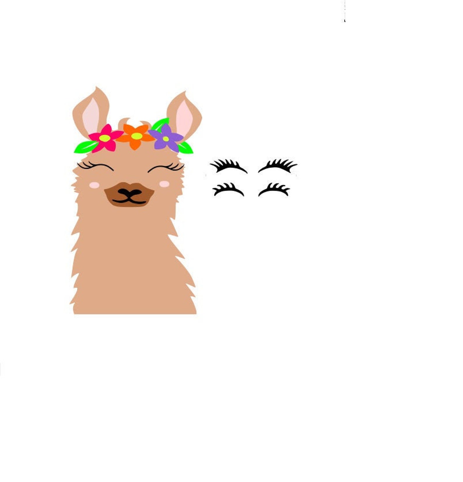 Llama Face Svg Svg Files for Cricut Llama Face Clip Art | Etsy