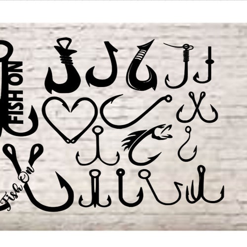 Fish hook SVG PNG Jpeg - Etsy