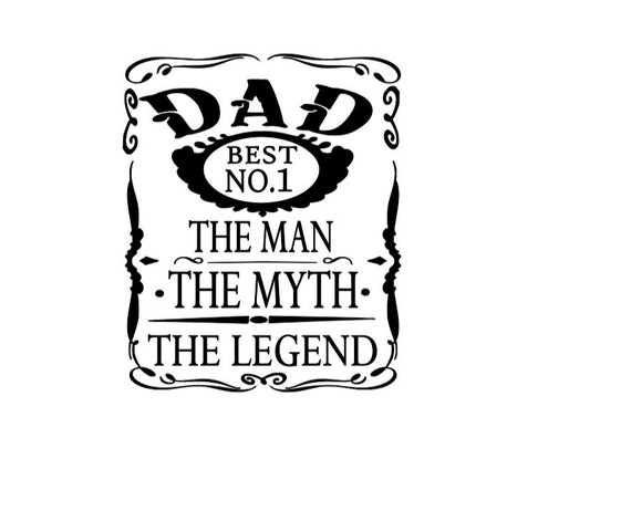 Dad the Man the Myth the Legend Svg Files for Cricut Dad | Etsy