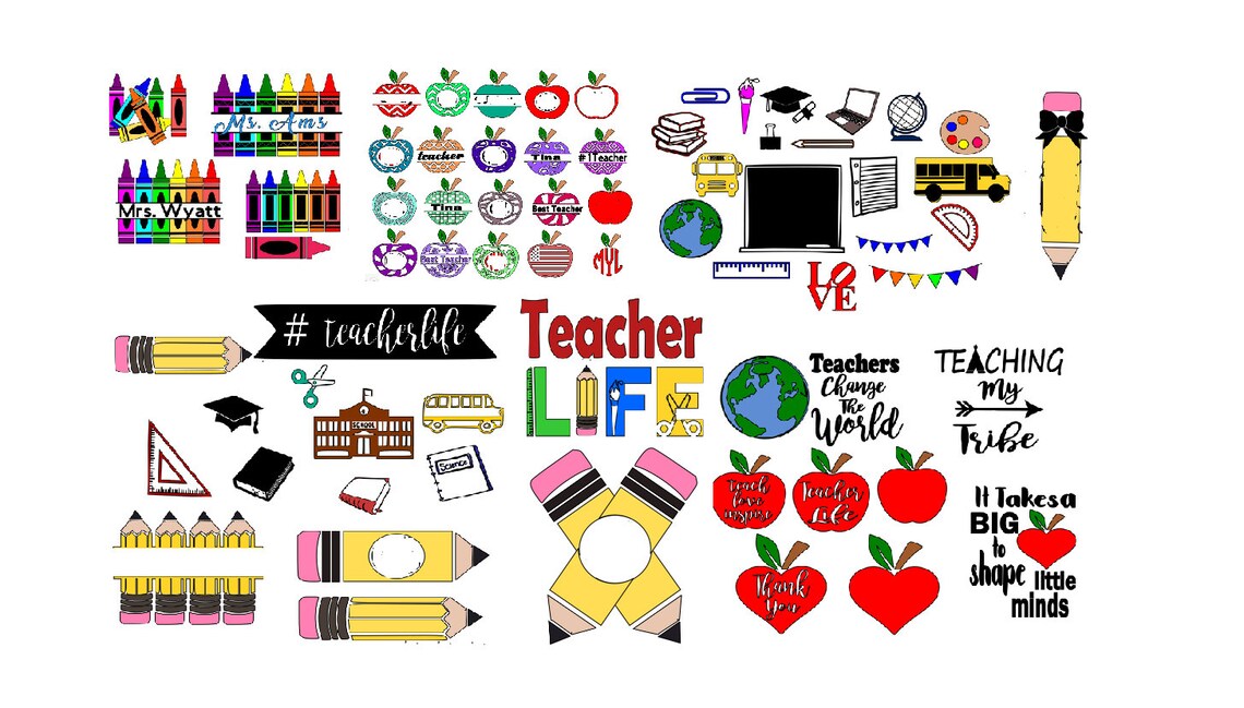 School Svg Bundle School Svg Files for Cricut School - Etsy
