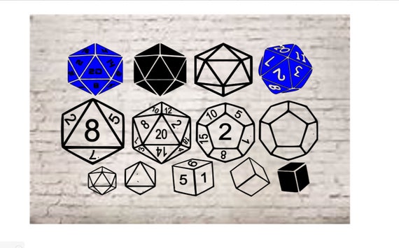 Polyhedral Dice Clip Art