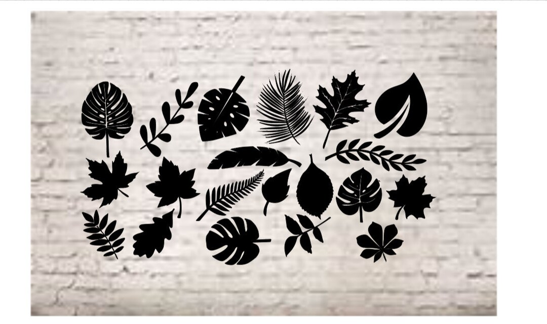 Leaves Svg Files for Cricut, Leaf Svg Bundle, Leaves Clip Art, Paper ...