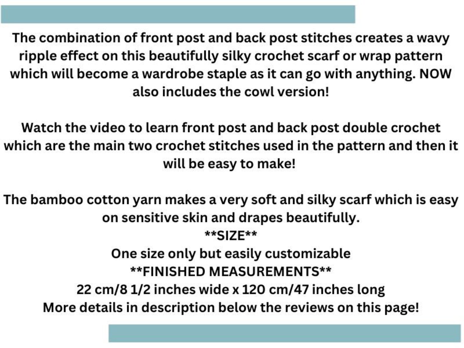 Crochet Scarf Pattern: Climbing Stairs Design (PDF Digital Pattern) - Etsy