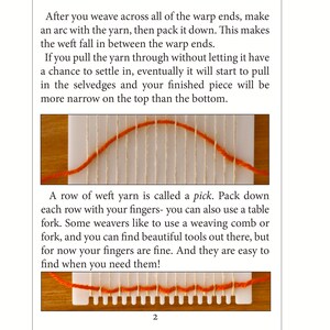 Beginners Weaving Book, Learn to Weave on a Small Loom - Etsy
